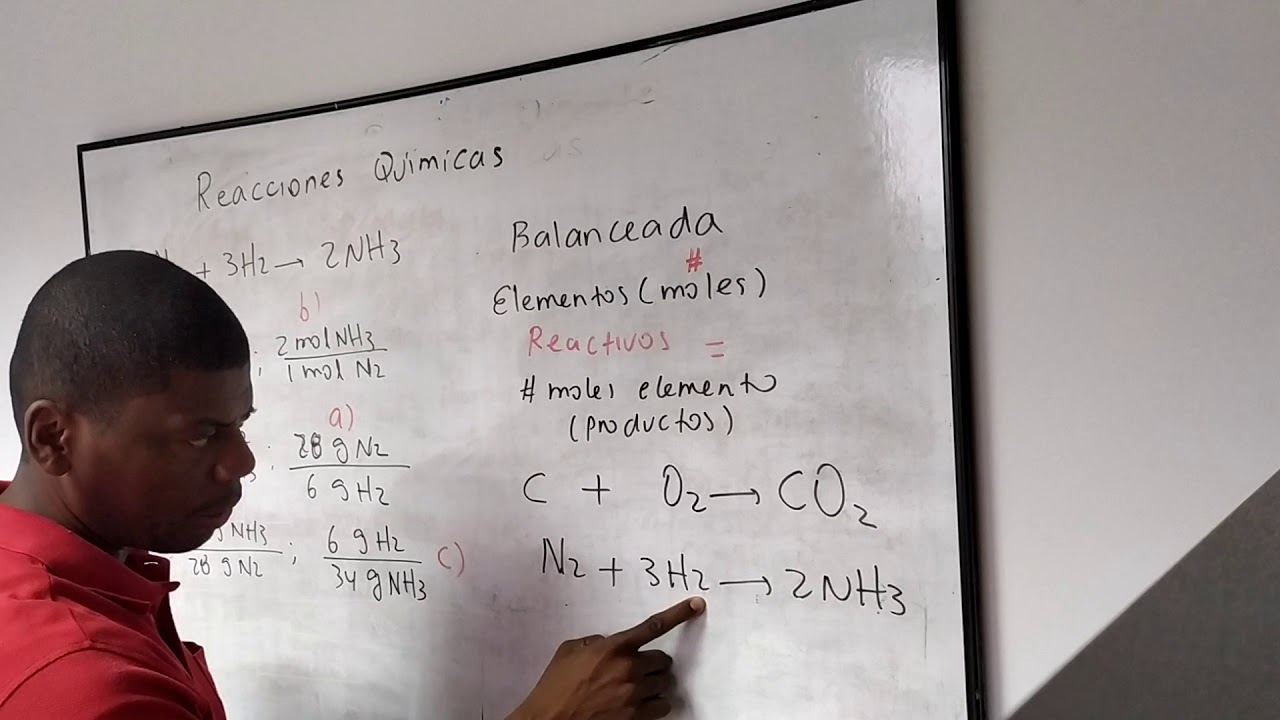 Reacciones Químicas, Relaciones molares y másicas - YouTube