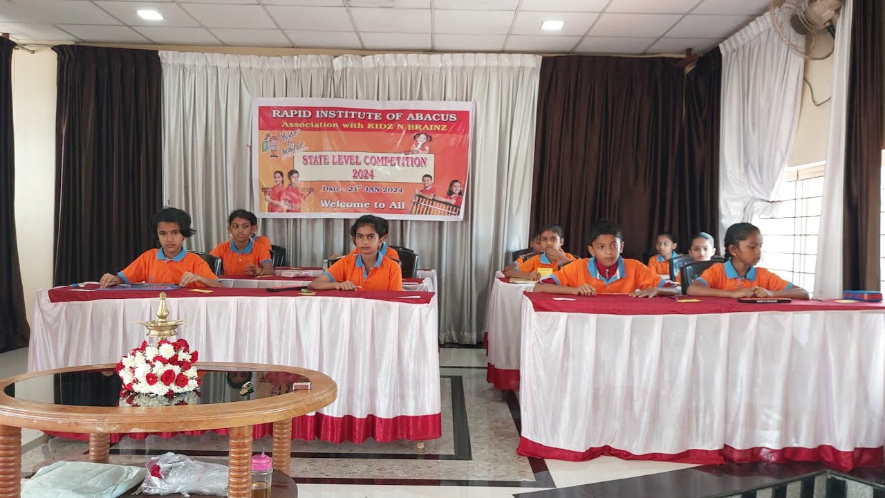 State Level Abacus Competition 2024 || At Thrisha Sabha Bhavan - YouTube