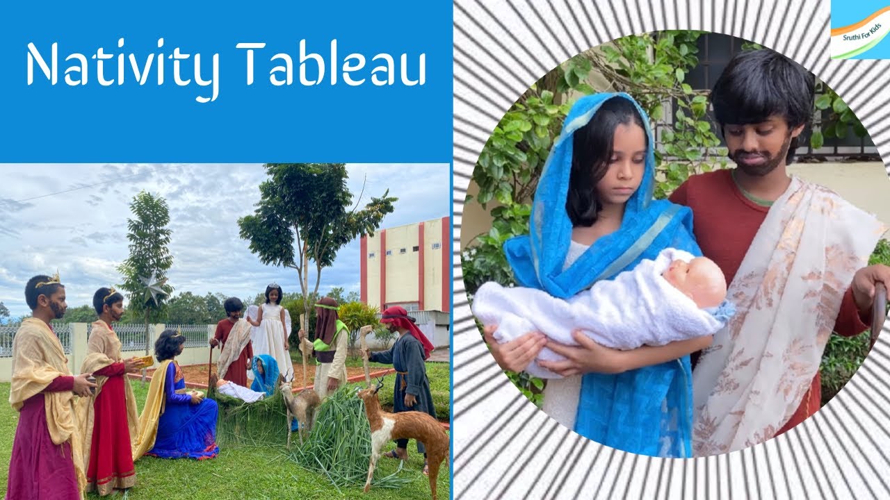Nativity Tableau (Nativity scene by kids) christmas special - YouTube