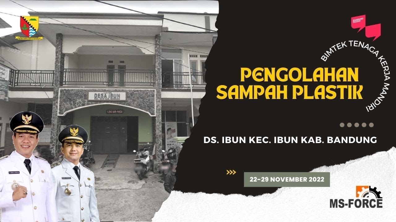 BIMTEK Pengolahan Sampah Plastik "DINAS TENAGA KERJA KABUPATEN BANDUNG ...
