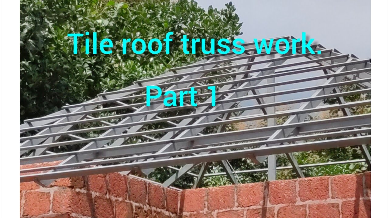 Tile roof truss work .Part1. - YouTube