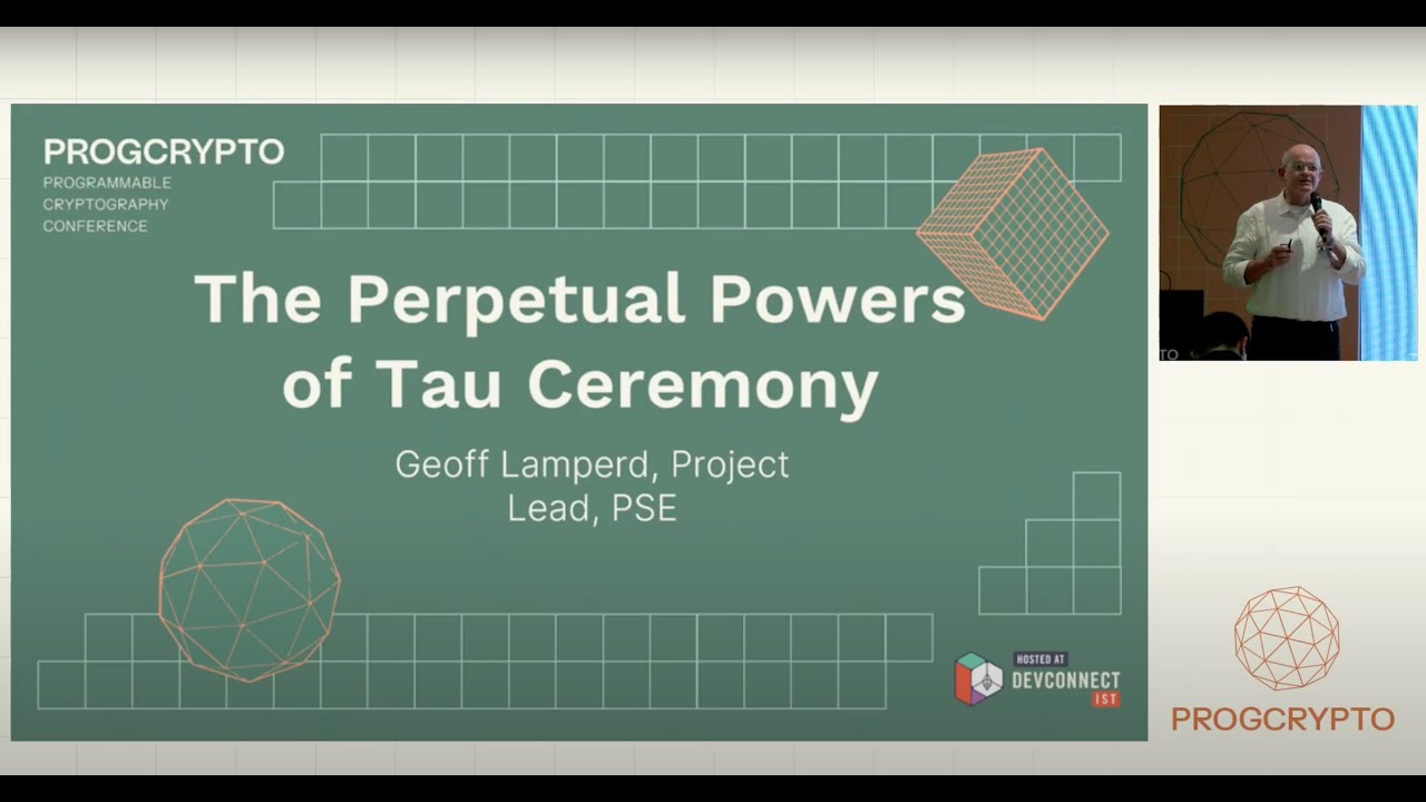 Perpetual Powers of Tau Ceremony | Geoff Lamperd | PROGCRYPTO - YouTube