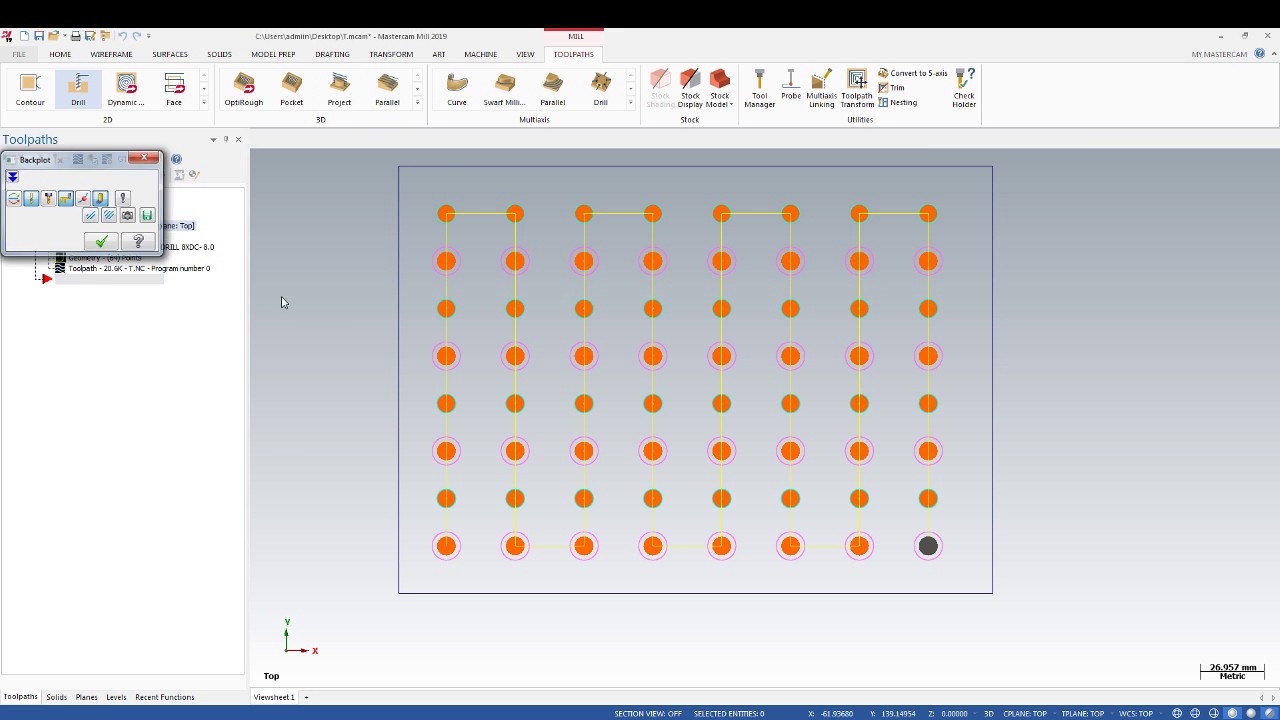 MasterCam 2019- 2D For beginners : New in Drill interface - YouTube
