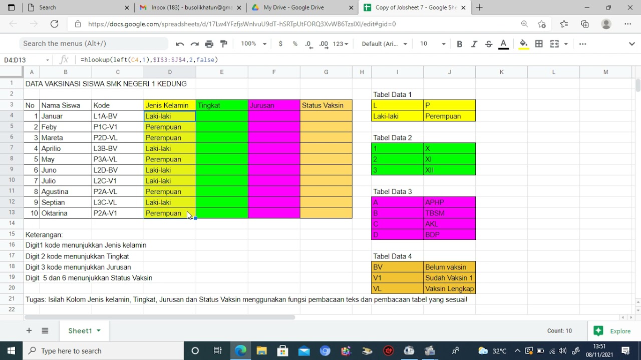 Fungsi pembacaan teks dan pembacaan tabel - YouTube