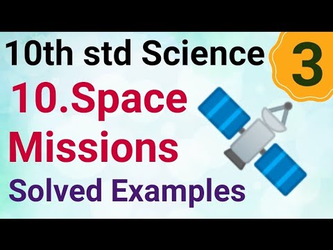 10th std Science Space Missions Solved Examples Lesson 10 Class 10 ...