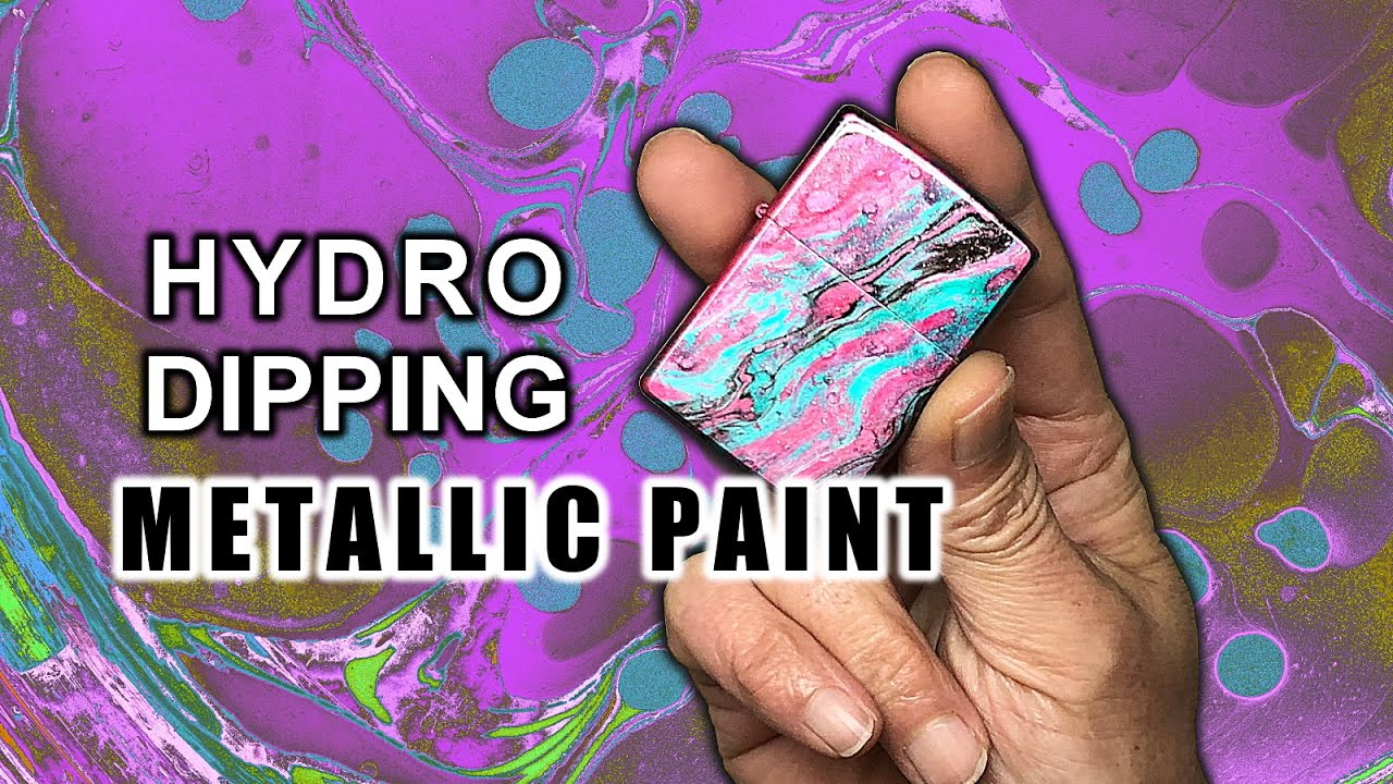 Metallic hydraulic transfer with disposable cup：Zippo Hydro dipping ...