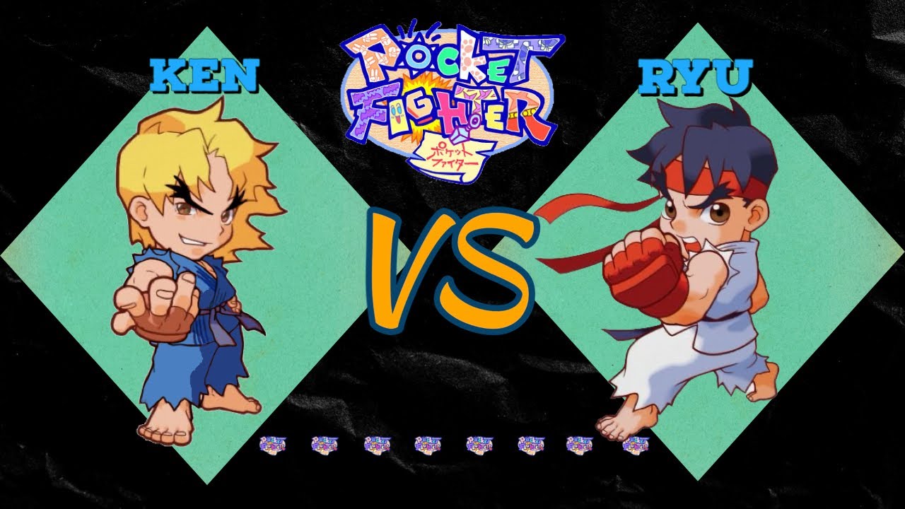 Ken VS Ryu- Pocket Fighter- Super Gem Fighter Minimix - YouTube