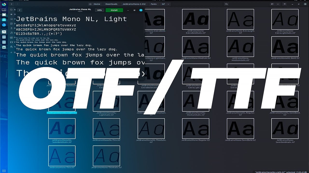 Ubuntu | Como Instalar Fonts [ OTF / TTF ] - YouTube