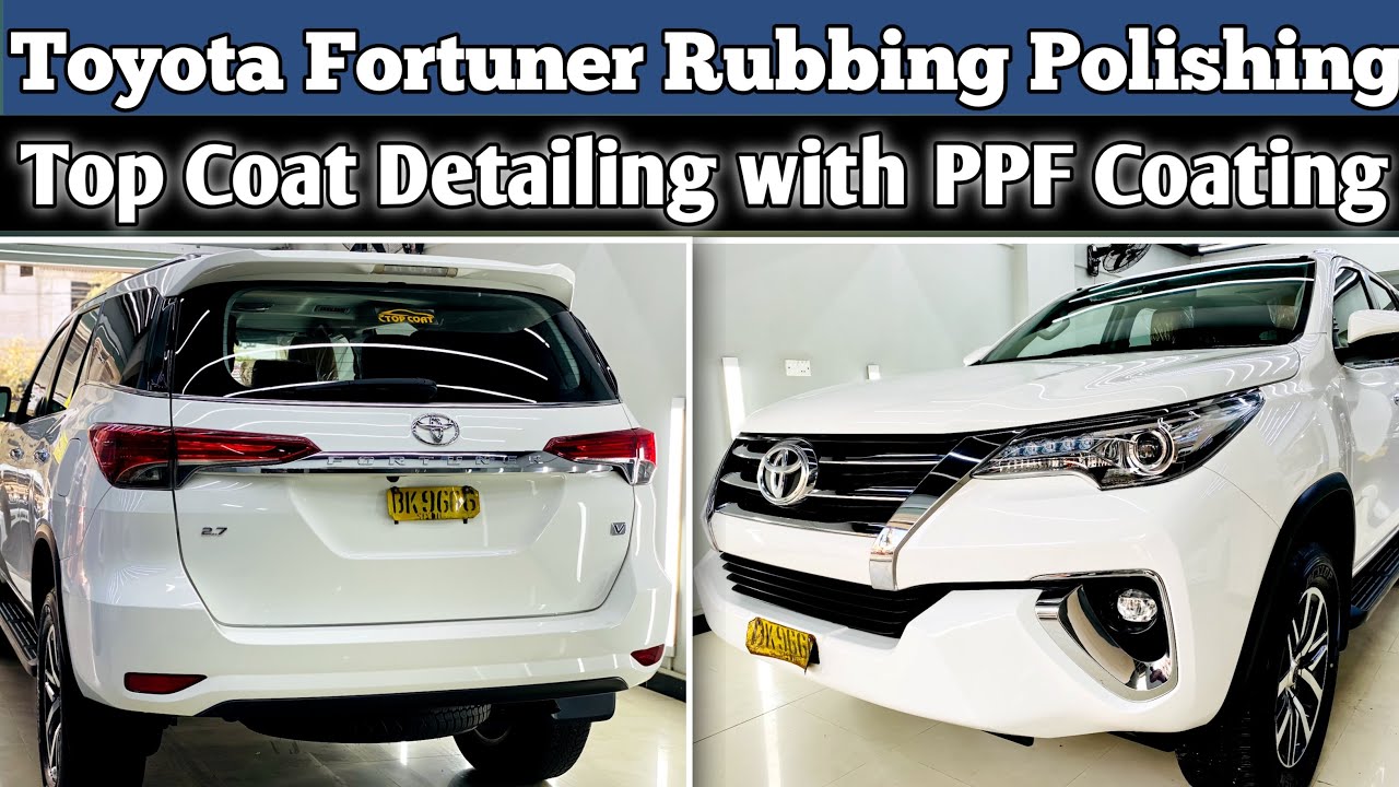 Toyota Fortuner Rubbing Polishing & Detailing |Top Coat detailing ...