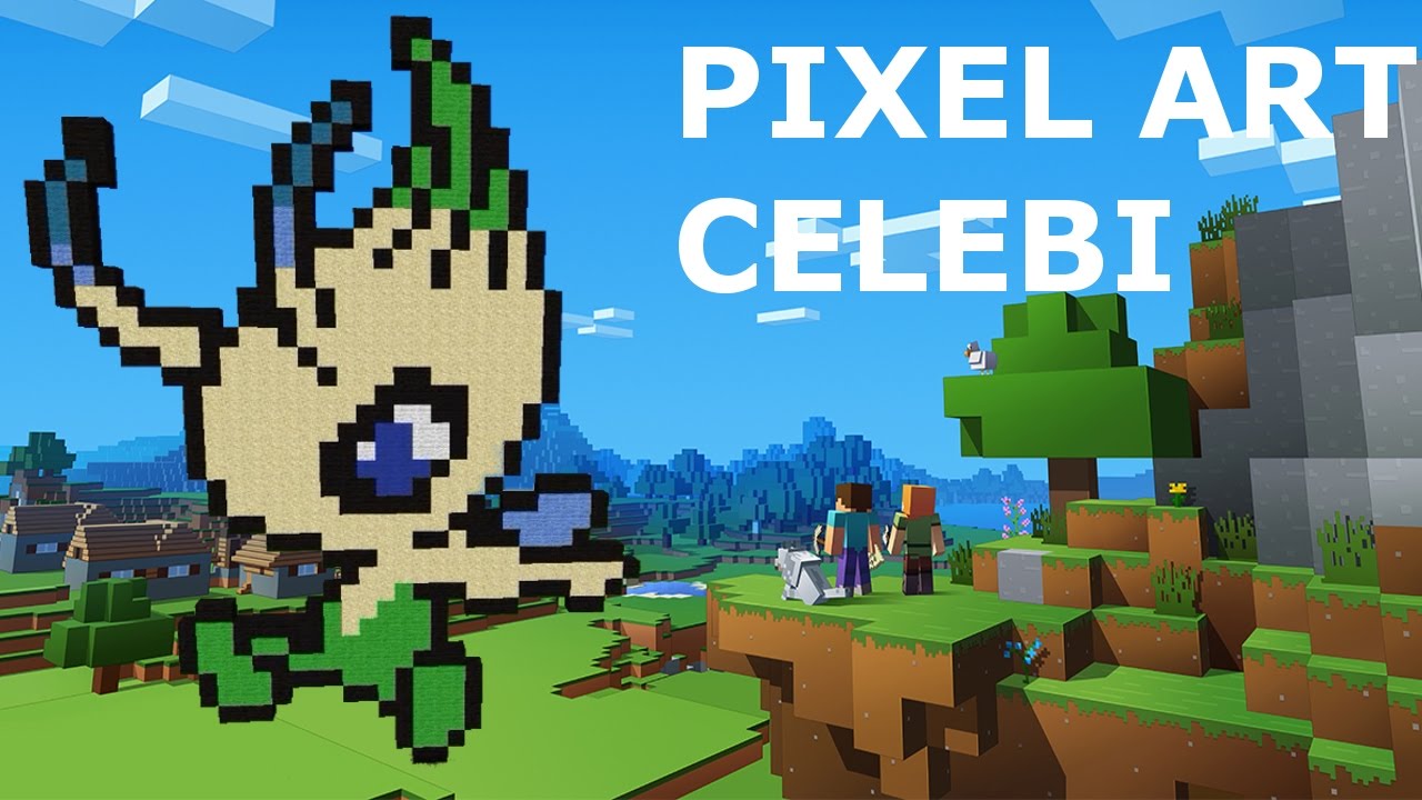 Minecraft Pixel Art - Celebi - YouTube