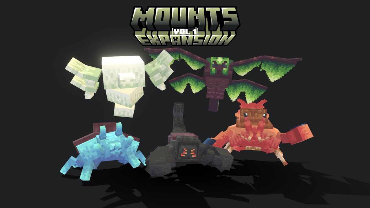 I have added 5 new MOUNTS to MINECRAFT! | Mounts Showcase! - YouTube