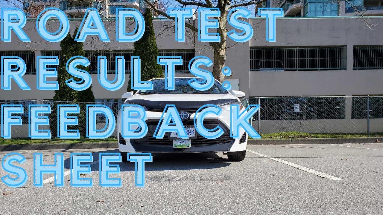 Road Test Results Sheet - Test Feedback - SenSen Driving School - YouTube
