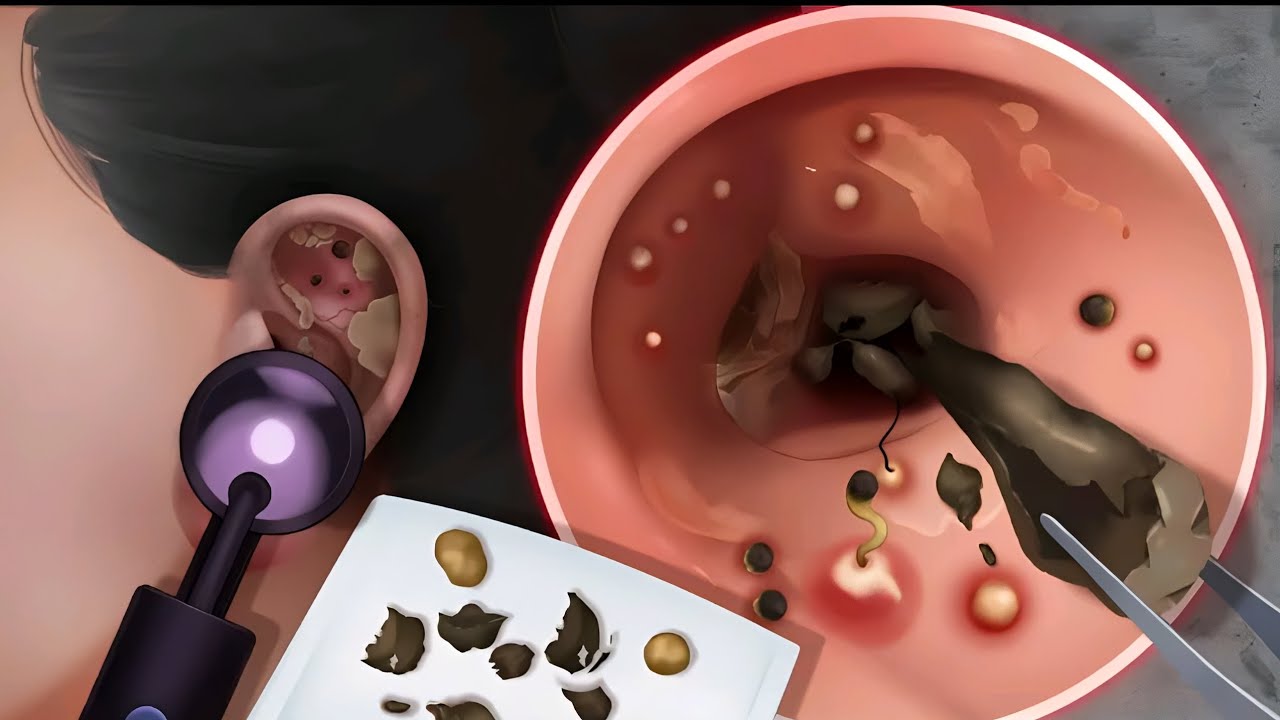 Makeup Animation ASMR: EAR BUDS Treatment || EAR TREATMENT ...