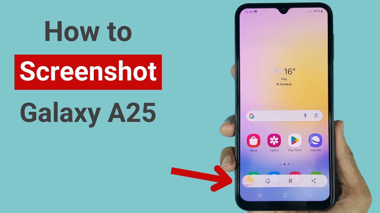How to Take a Screenshot in Samsung A25 (2 Methods) - YouTube