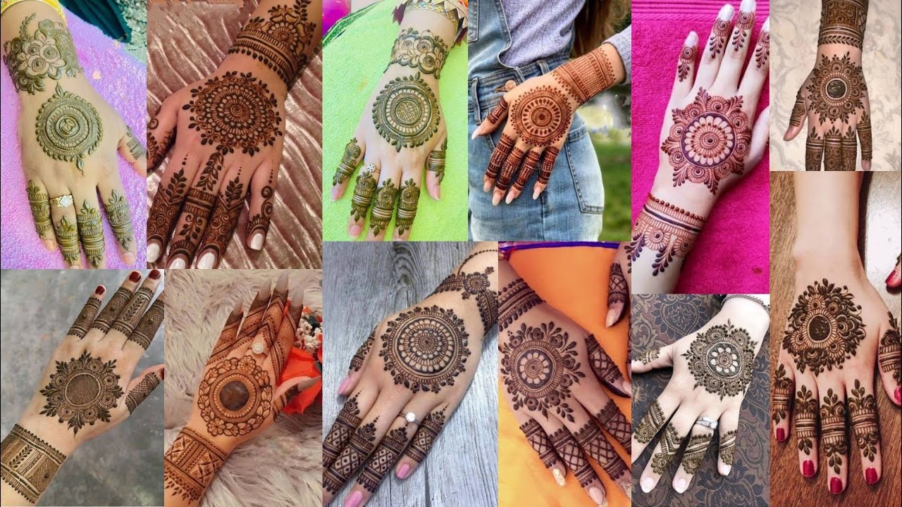 Gangaur mandala mehndi designs | Easy and simple mehndi designs ...