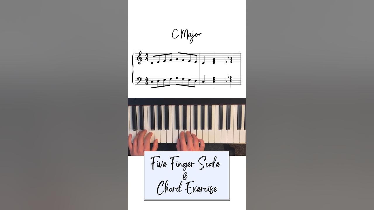 Five Finger Scale & Chord Warm Up #piano - YouTube