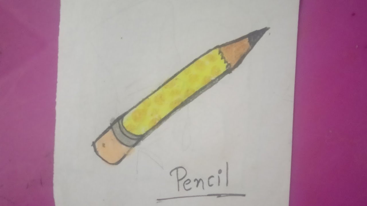 pencil ️ drawing //easy drawing pencil 🌺🌺 - YouTube