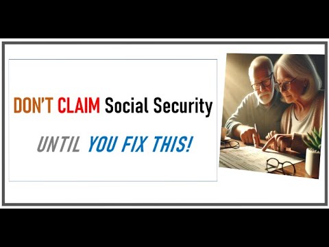 STOP! Fix This BEFORE Filing for Social Security! - YouTube