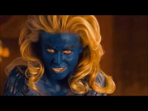 Mystique boobs and ass inflation slow mo - YouTube