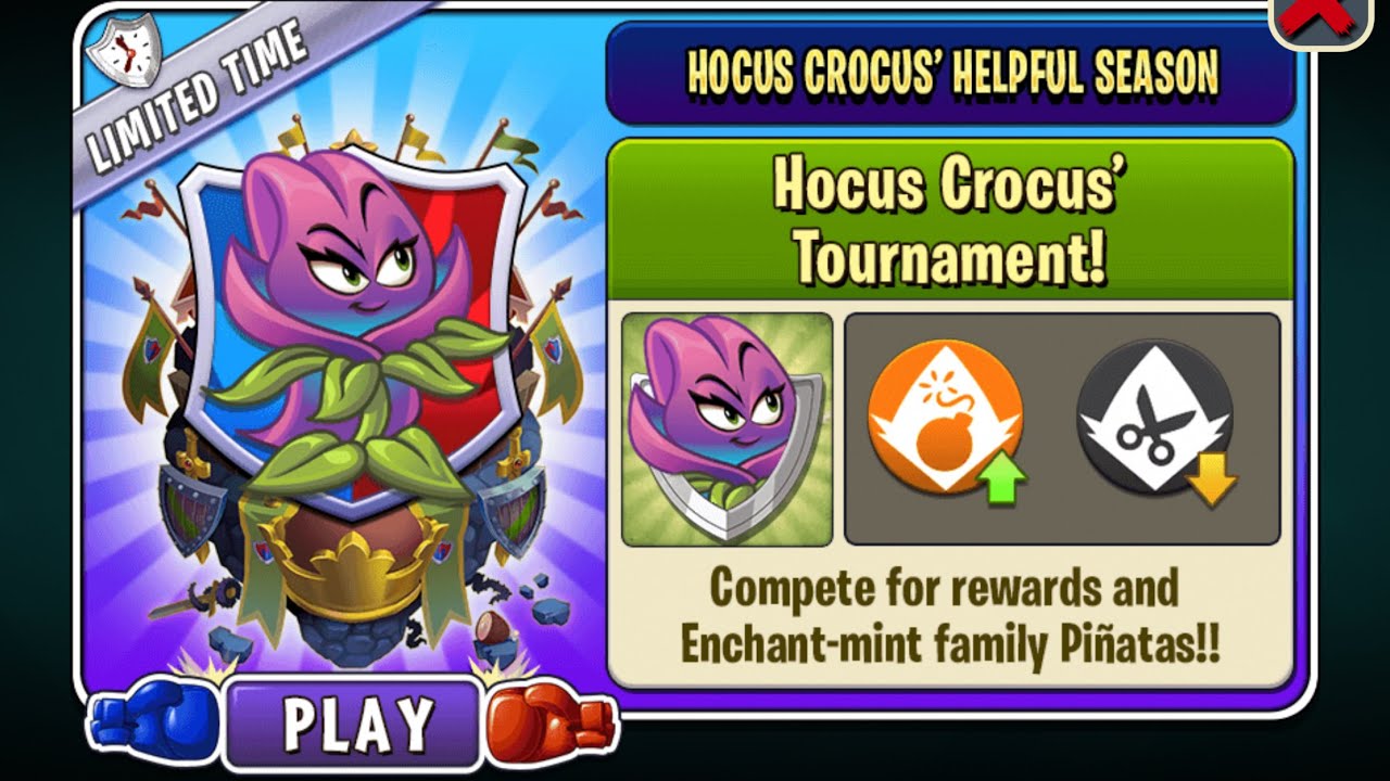 Plants vs. Zombies 2: BattleZ - Hocus Crocus' Tournament!! | No. #1293 ...