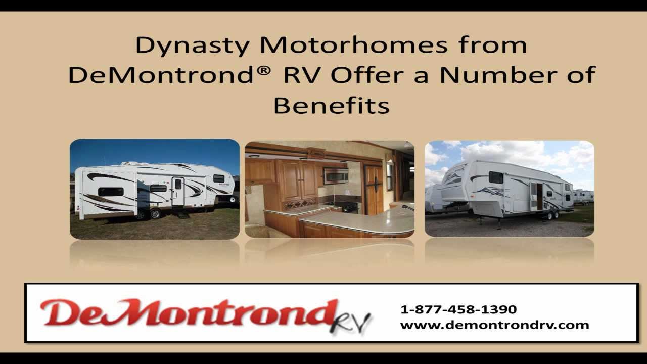 Dynasty Motorhomes from DeMontrond® RV Offer a Number of Benefits - YouTube