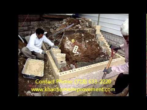 Stoop Restoration Brooklyn, Brick Steps Repair Brooklyn, NY - YouTube