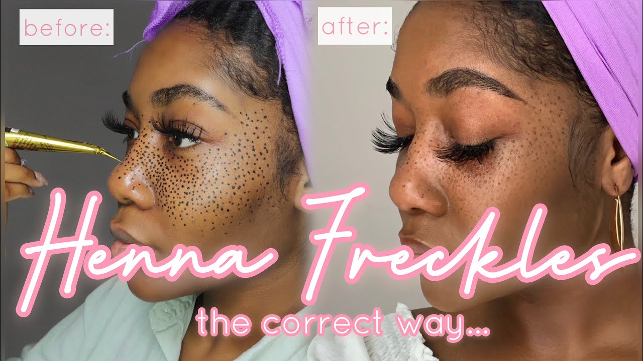 Watch me slay HENNA FRECKLES | Tips to get it right on the FIRST try ...