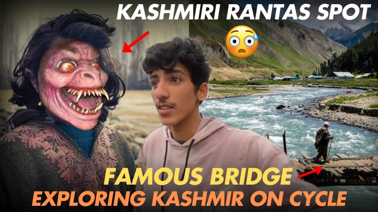 Kashmiri Rantas Spot 😥|| Famous Bridge 😱|| Exploring Kashmir On Cycle 🚲 ...