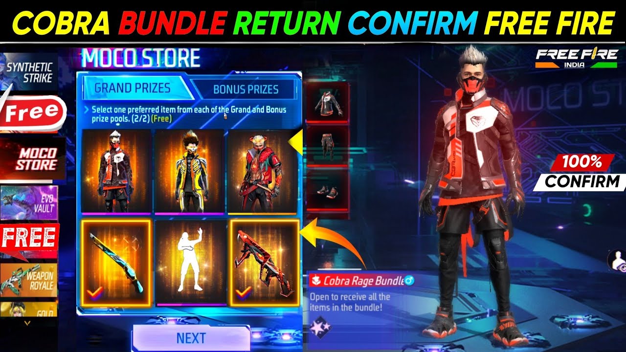 Cobra Bundle Return, All Evo Bundle Event 🤯🥳 | Free Fire New Event ...