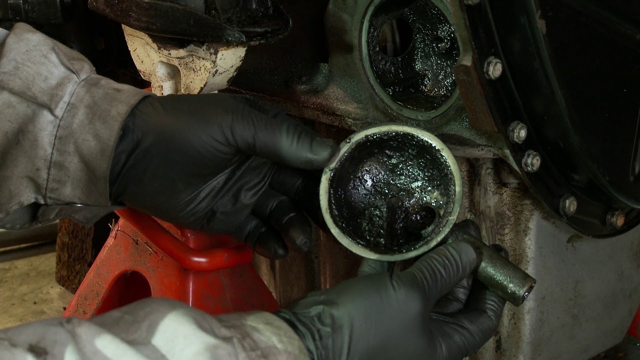 Changing the engine oil breather seal - YouTube