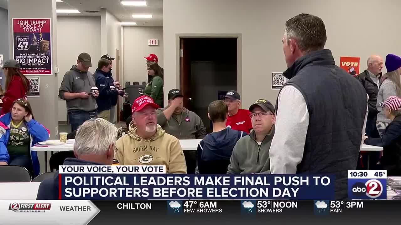 Republicans and Democrats make final push to undecided voters - YouTube