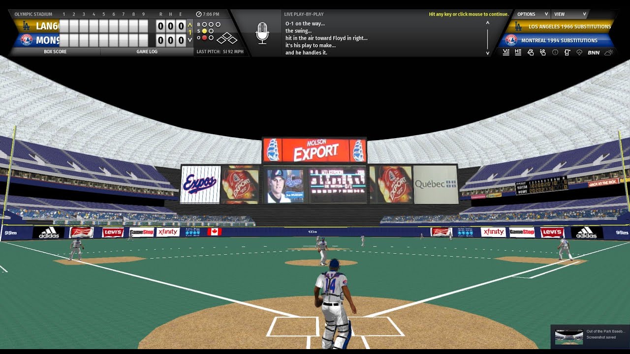 OOTP 23: Creator's Cup: Matchday 12: 66 Dodgers (6-5) at 94 Expos (7-4 ...