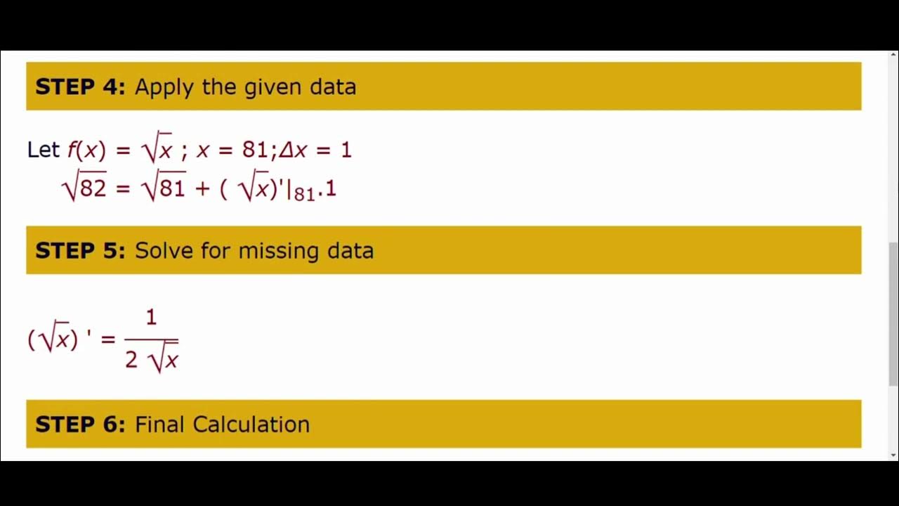 Questions of Errors And Approximation | Engineering Mathematics - YouTube