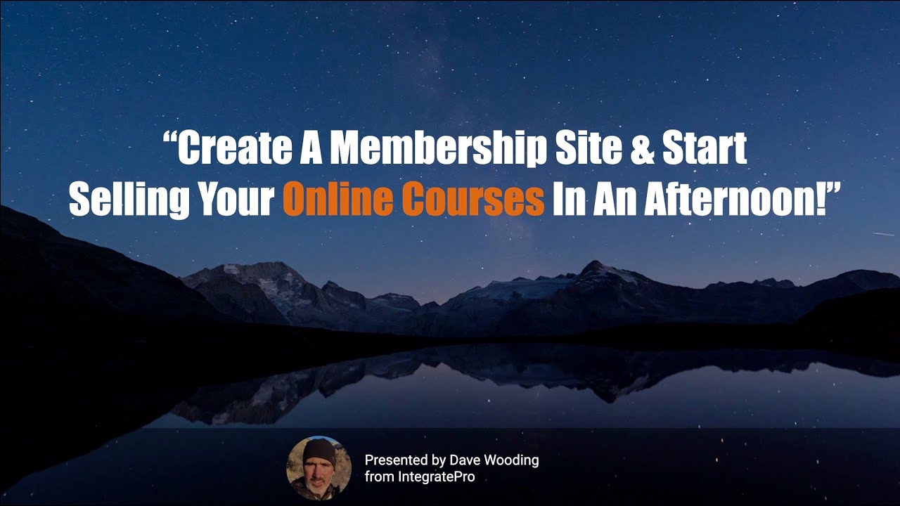 Create A Membership Site And Start Selling Your Online Courses In An ...
