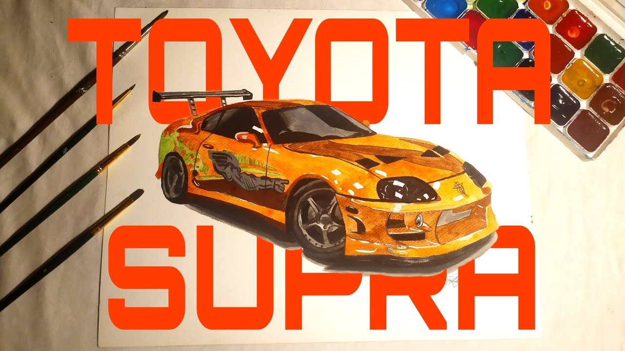 PAINTING A TOYOTA SUPRA - YouTube