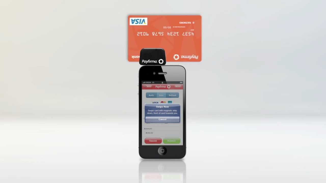 Payfirma's iPhone Mobile Payment App - YouTube