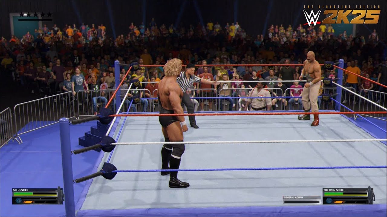 WWE 2K25 - Sid Justice vs. Colonel Mustafa - YouTube