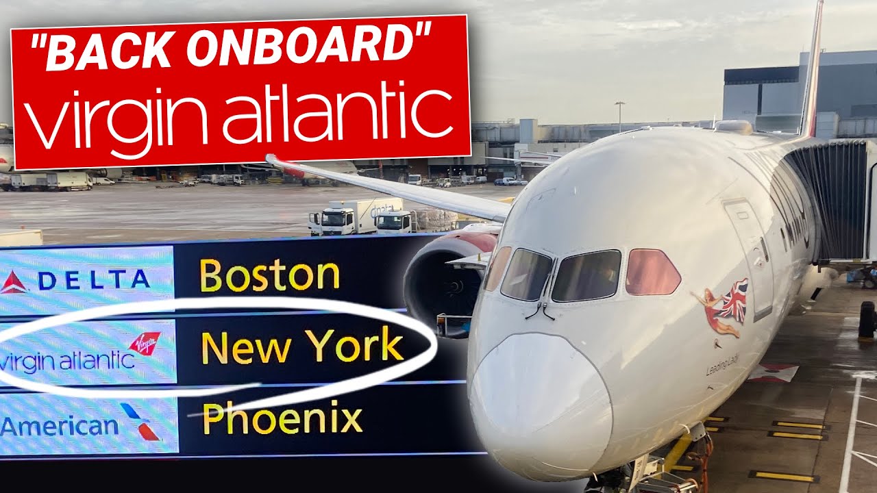 Virgin Atlantic - Back To New York, FINALLY - LHR To JFK VS3 (Premium ...