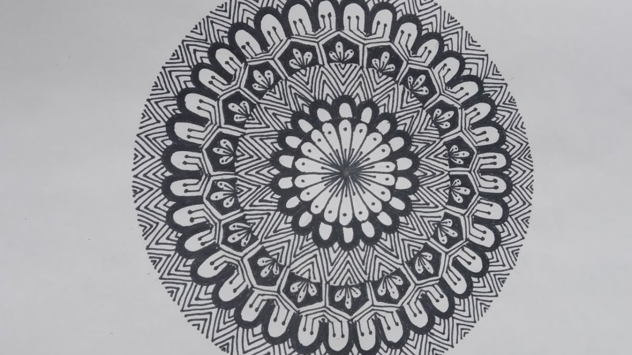 How to make Mandala for Beginners | easy mandala | - YouTube
