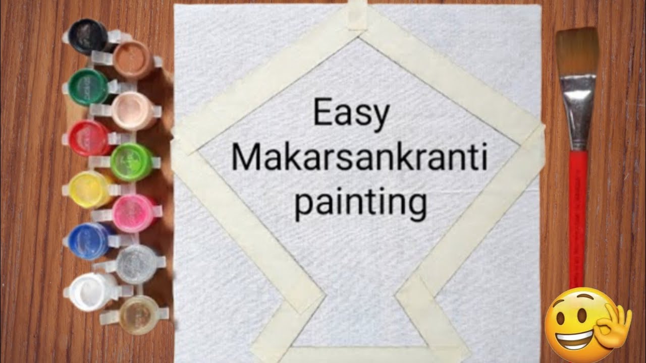 Makar Sankranti Drawing Easy / Makar Sankranti Drawing Water Colour ...