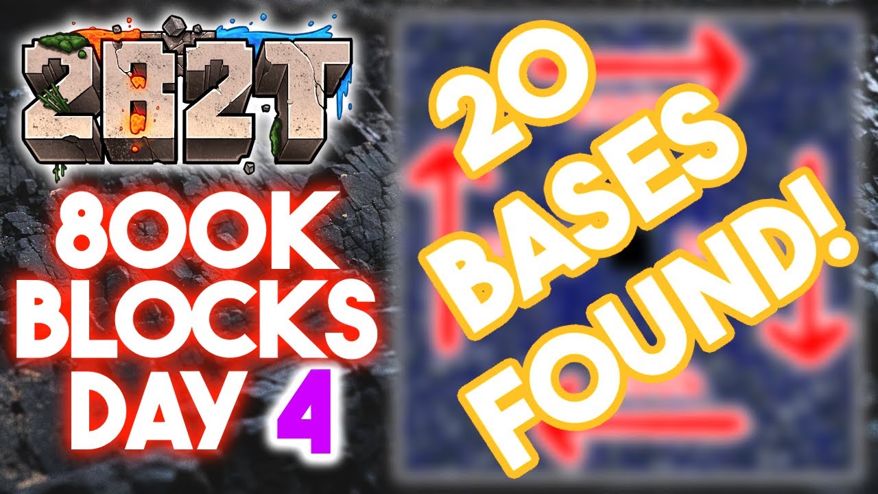 Finding 20 BASES live on 2b2t (800k blocks, day 4) - YouTube