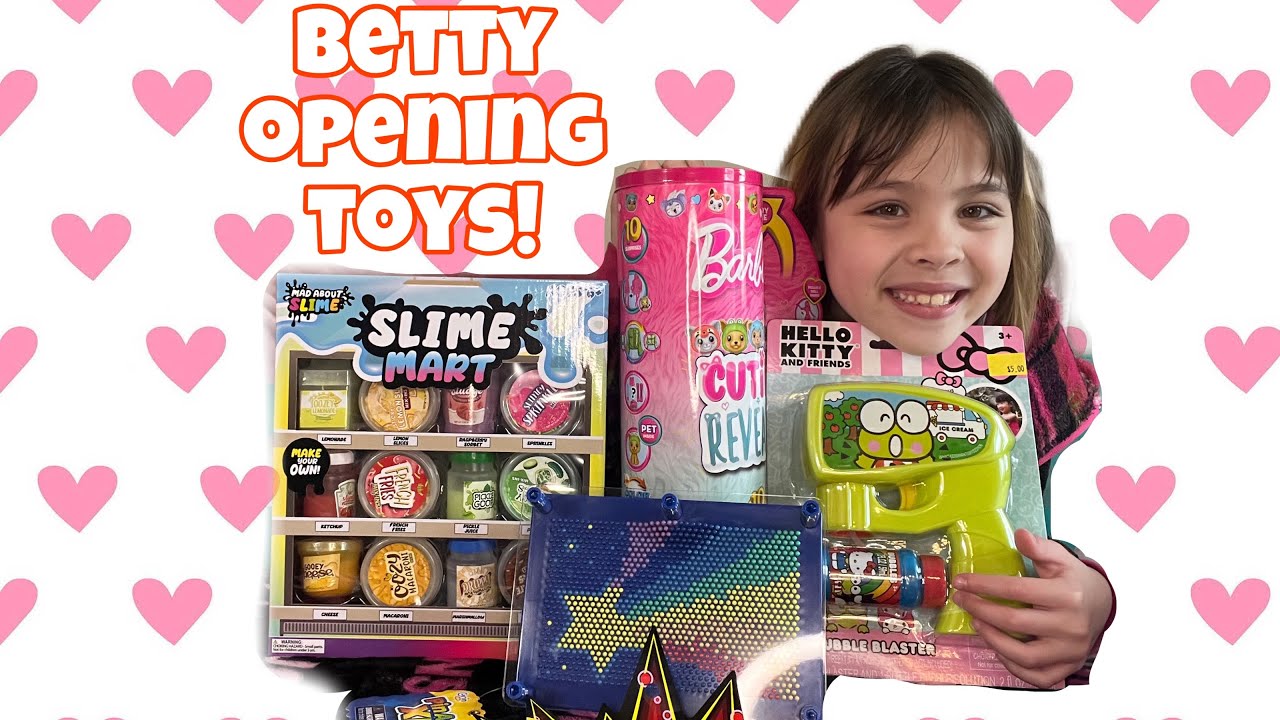 Opening and Reviewing Barbie Cutie Reveal,Slime Mart,Pinart & Hello ...