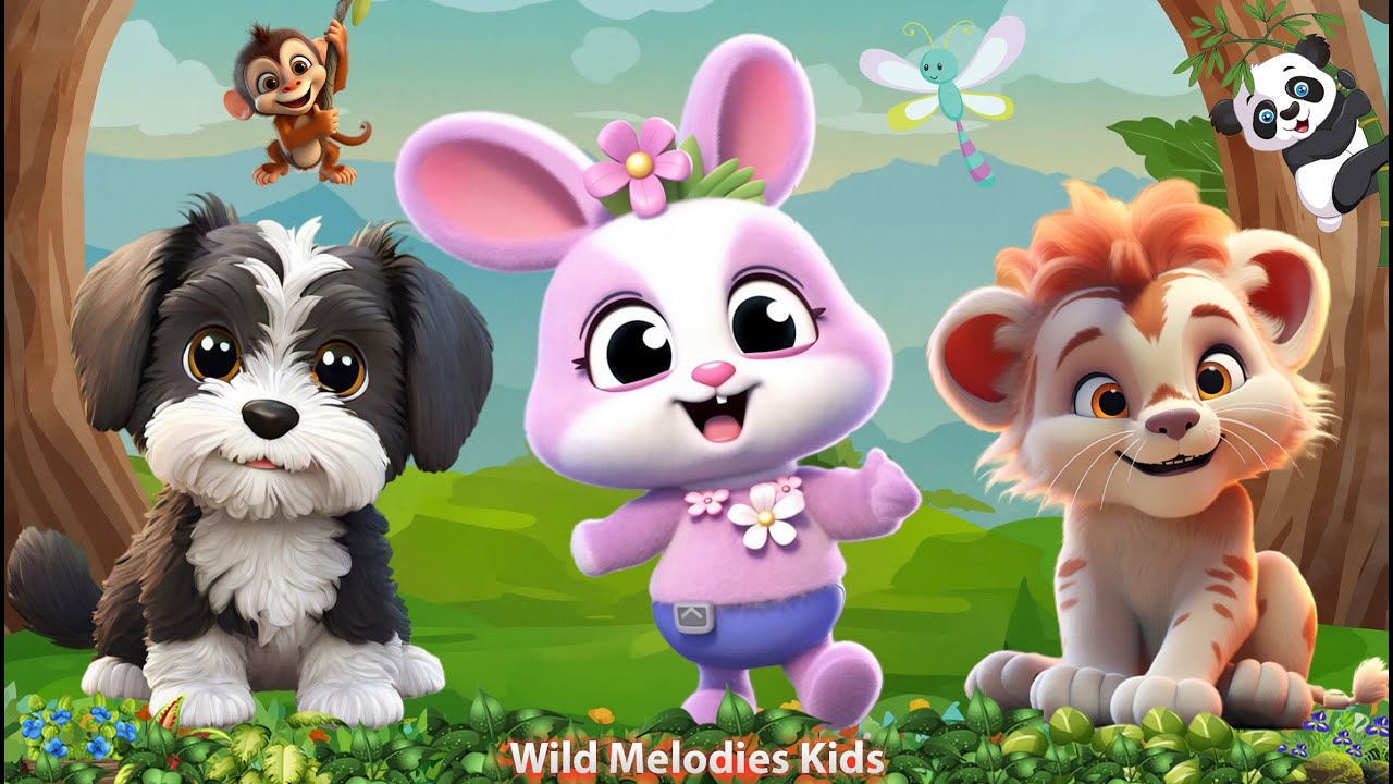 Baby Animal Sounds: Tiger, Rabbit, Cat, Parrot, Cat, Elephant, Monkey ...