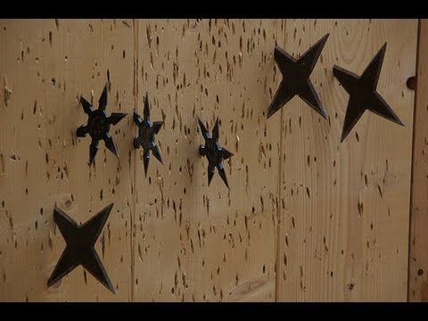 How To Make A Homemade Ninja Star(all metal) - YouTube