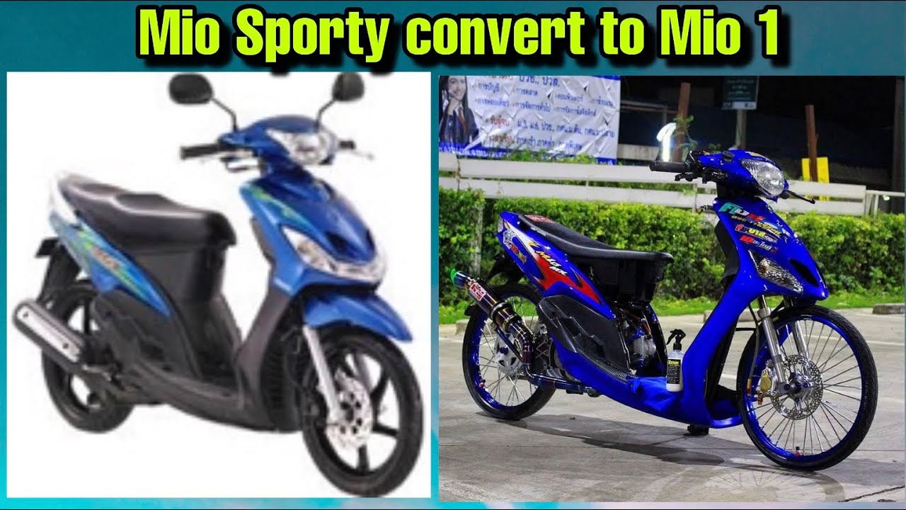 Mio sporty convert to Mio 1 thailook - YouTube
