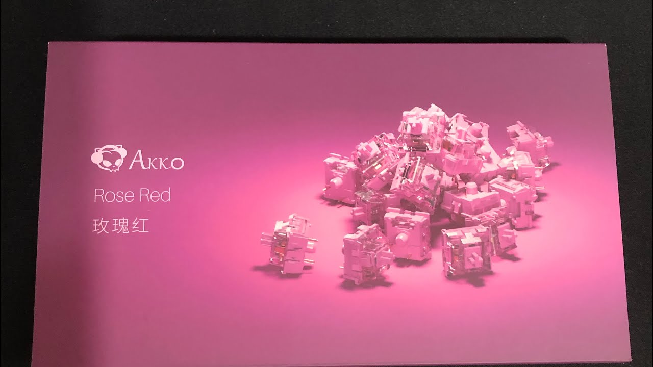 Unboxing the AKKO Rose Red switches! And how to lube a switch (uncut ...