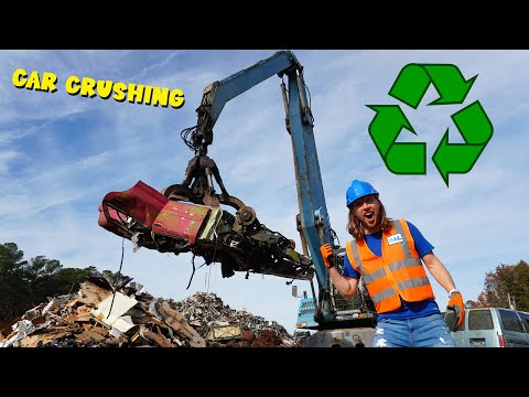 Car Crushing, Metal Recycling and Construction Equipment with Handyman Hal