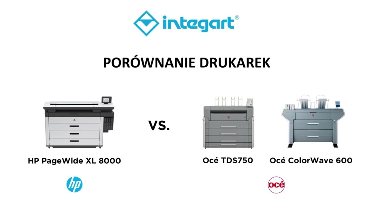 HP PageWide XL kontra Oce TDS750 i ColorWave 600 - YouTube