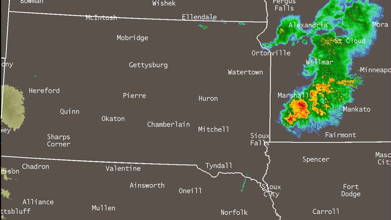 WSR-88D Radar Loop of Severe Weather for July 19, 2017 - YouTube