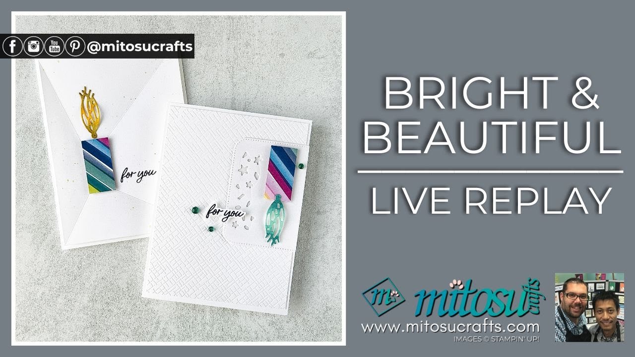 Stampin' Up! Bright & Beautiful DSP Scrap Easy Card Ideas - 11/06/23 ...